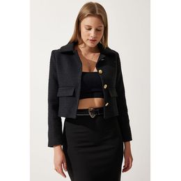 Happiness Istanbul Cardigan in Schwarz - 72% | Gr&ouml;&szlig;e 36 | Damen-pullover-cardigans