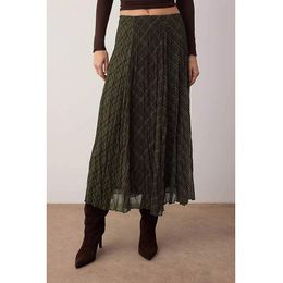 Trendyol Rock in Khaki/ Braun - 66% | Gr&ouml;&szlig;e 42 | Damenroecke