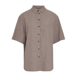 MOSS COPENHAGEN Hemd "Viana" in Taupe - 31% | Gr&ouml;&szlig;e M/L | Damen-blusen