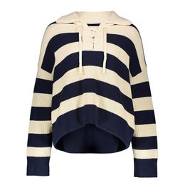 Gant Pullover in Dunkelblau/ Creme - 76% | Gr&ouml;&szlig;e L | Damen-pullover-cardigans