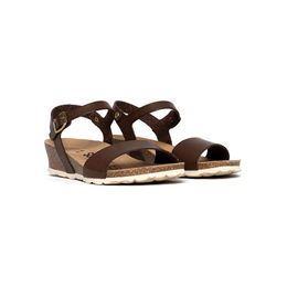 Sunbay Leder-Keilsandaletten "Esperance" in Dunkelbraun - 46% | Gr&ouml;&szlig;e 40 | Damen-sandalen