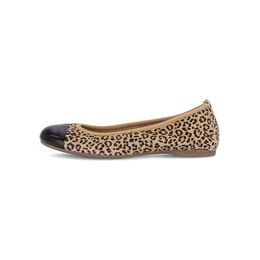 Gabor Leder-Ballerinas in Schwarz/ Beige - 59% | Gr&ouml;&szlig;e 36 | Damen-ballerinas