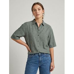 MOSS COPENHAGEN Hemd "Viana" in Gr&uuml;n - 51% | Gr&ouml;&szlig;e M/L | Damen-blusen