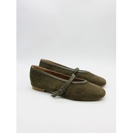 Bellucci Spangenballerinas in Dunkelgr&uuml;n - 61% | Gr&ouml;&szlig;e 36 | Damen-ballerinas
