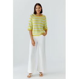 Oui Pullover in Gelb/ Gr&uuml;n - 52% | Gr&ouml;&szlig;e 38 | Damen-pullover-cardigans