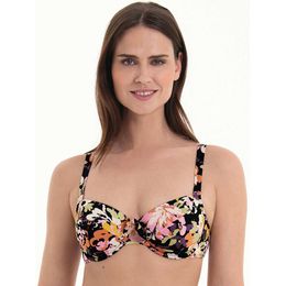 Anita Bikini-Oberteil in Schwarz/ Bunt - 84% | Gr&ouml;&szlig;e 40E-Cup | Damen-bademode