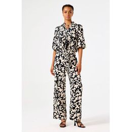 Garcia Hose in Creme/ Schwarz - 76% | Gr&ouml;&szlig;e L | Damenhosen