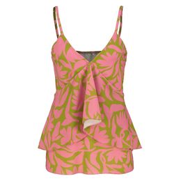 Sublevel Blusentop in Pink/ Oliv - 42% | Gr&ouml;&szlig;e M/L | Damen-blusen