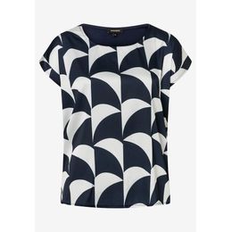 More & More More & More Bluse in Dunkelblau/ Wei&szlig; - 63% | Gr&ouml;&szlig;e 34 | Damen-blusen