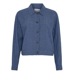 MOSS COPENHAGEN Hemdjacke "Viana" in Blau - 48% | Gr&ouml;&szlig;e M | Damenjacken