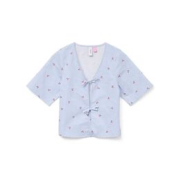 Vero Moda Girl Bluse "Odea" in Hellblau - 74% | Gr&ouml;&szlig;e 158 | Kinder-blusen-hemden