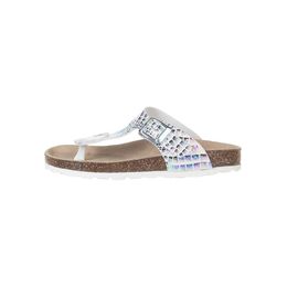 billowy Zehentrenner in Wei&szlig;/ Silber - 77% | Gr&ouml;&szlig;e 30 | Kindersandalen
