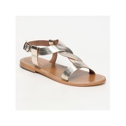 CALANK Leder-Sandalen in Gold - 41% | Gr&ouml;&szlig;e 38 | Damen-sandalen