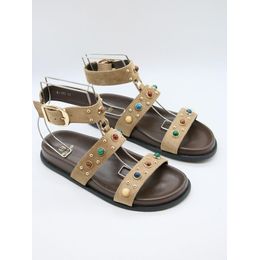 Bellucci Sandalen in Beige - 63% | Gr&ouml;&szlig;e 36 | Damen-sandalen