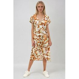 MONKI Kleid in Hellbraun - 51% | Gr&ouml;&szlig;e S | Damen-kleider