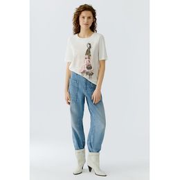 Oui Shirt in Wei&szlig; - 48% | Gr&ouml;&szlig;e 38 | Damen-tops