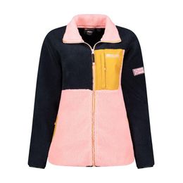 Geographical Norway Fleecejacke "Talexa" in Dunkelblau/ Rosa/ Orange - 77% | Gr&ouml;&szlig;e XL | Damenjacken