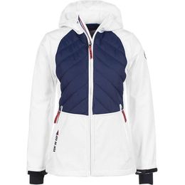 Vent du Cap Softshelljacke "Apver" in Wei&szlig;/ Dunkelblau - 69% | Gr&ouml;&szlig;e S | Damen-outdoorjacken