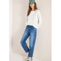Cecil Jeans - Tapered fit - in Blau - 38% | Gr&ouml;&szlig;e W32/L28 | Damenjeans