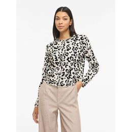 Vila Cardigan "Vimayas" in Creme/ Schwarz - 42% | Gr&ouml;&szlig;e M | Damen-pullover-cardigans