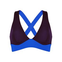 Naturana Bikini-Oberteil in Schwarz/ Blau - 35% | Gr&ouml;&szlig;e 38 | Damen-bademode