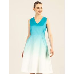 Apart Kleid in T&uuml;rkis/ Wei&szlig; - 79% | Gr&ouml;&szlig;e 40 | Damen-kleider