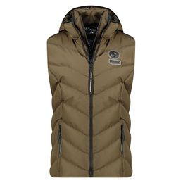 Geographical Norway Steppweste "Valor" in Khaki - 72% | Gr&ouml;&szlig;e XXL | Damenjacken