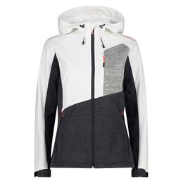CMP Softshelljacke in Wei&szlig;/ Anthrazit - 57% | Gr&ouml;&szlig;e 38 | Damen-outdoorjacken