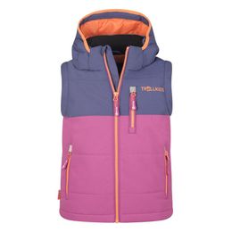 Trollkids Funktionsweste "Narvik" in Rosa/ Lila/ Orange - 50% | Gr&ouml;&szlig;e 152 | Kinderjacken