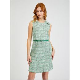 ORSAY Kleid in Gr&uuml;n/ Wei&szlig;/ Schwarz - 56% | Gr&ouml;&szlig;e 38 | Damen-kleider