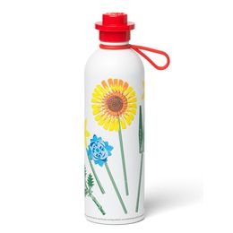 Lego Trinkflasche "Spring Flower" in Wei&szlig;/ Gelb/ Rot - 560 ml - 14% | Kinder-austruestung-accessoires