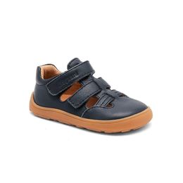 bisgaard Leder-Barfu&szlig;schuhe "Fabio" in Dunkelblau - 42% | Gr&ouml;&szlig;e 34 | Kindersandalen
