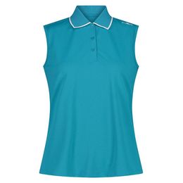 CMP Funktionspoloshirt in Blau - 43% | Gr&ouml;&szlig;e 42 | Damen-tops