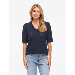 Vila Pullover "Visava" in Dunkelblau - 48% | Gr&ouml;&szlig;e M | Damen-pullover-cardigans