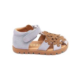 bisgaard Leder-Halbsandalen "Lia" in Grau - 47% | Gr&ouml;&szlig;e 29 | Kindersandalen