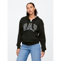 GAP Sweatjacke in Schwarz - 56% | Gr&ouml;&szlig;e XS | Damen-sweatshirts-jacken