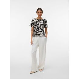 V&eacute;ro Moda Vero Moda Bluse in Sand/ Schwarz - 56% | Gr&ouml;&szlig;e XS | Damen-blusen