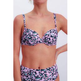 Joop! Bodywear Bikini-Oberteil in Pink/ Bunt - 52% | Gr&ouml;&szlig;e 40D-Cup | Damen-bademode