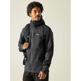 Regatta Regenjacke "Birchdale II" in Anthrazit - 77% | Gr&ouml;&szlig;e XL | Herren-outdoorjacken