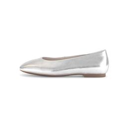 Gabor Leder-Ballerinas in Silber - 54% | Gr&ouml;&szlig;e 39 | Damen-ballerinas