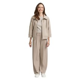 Tom Tailor Sweatjacke in Beige - 51% | Gr&ouml;&szlig;e L | Damen-sweatshirts-jacken