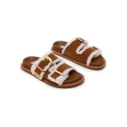 Steve Madden Pantoletten in Hellbraun - 55% | Gr&ouml;&szlig;e 40 | Damen-pantoletten