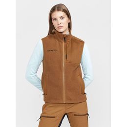 Craft Fleeceweste "Adv Explore" in Hellbraun - 59% | Gr&ouml;&szlig;e M | Damen-outdoorjacken