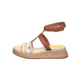 Tommy Hilfiger Shoes Leder-Keilsandaletten in Hellbraun - 61% | Gr&ouml;&szlig;e 37 | Damen-sandalen
