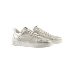 H&ouml;gl H&ouml;gl Leder-Sneakers "Mac" in Silber - 56% | Gr&ouml;&szlig;e 42 | Damen-sneakers