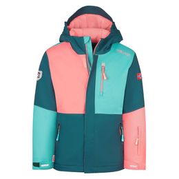 Trollkids Ski-/ Snowboardjacke "Hallingdal" in T&uuml;rkis/ Koralle - 61% | Gr&ouml;&szlig;e 104 | Kinder-outdoor-jacken