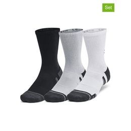 Under Armour 6er-Set: Sportsocken ''Perf Tech'' in Schwarz/ Grau/ Wei&szlig; - 30% | Gr&ouml;&szlig;e L | Damen-outdoor-ausruestung