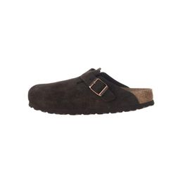 Birkenstock Leder-Clogs "Boston" in Dunkelbraun - 15% | Gr&ouml;&szlig;e 39 | Damen-pantoletten