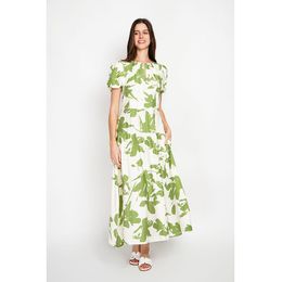 William de Faye Kleid in Wei&szlig;/ Gr&uuml;n - 65% | Gr&ouml;&szlig;e 38 | Damen-kleider