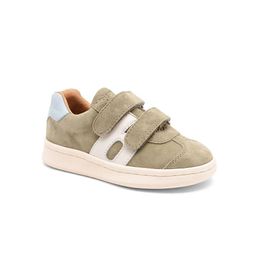 bisgaard Leder-Sneakers "Bay V" in Gr&uuml;n - 43% | Gr&ouml;&szlig;e 28 | Kindersneakers